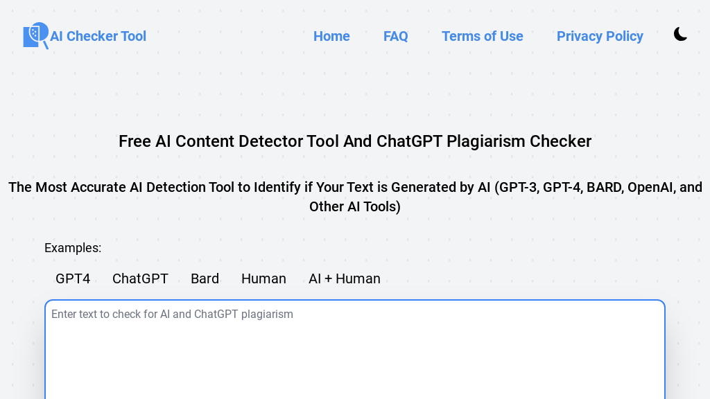 AI Checker Tool AI Checker Tool