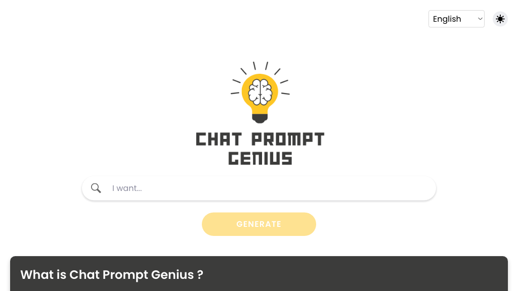 Chat Prompt Genius Chat Prompt Genius