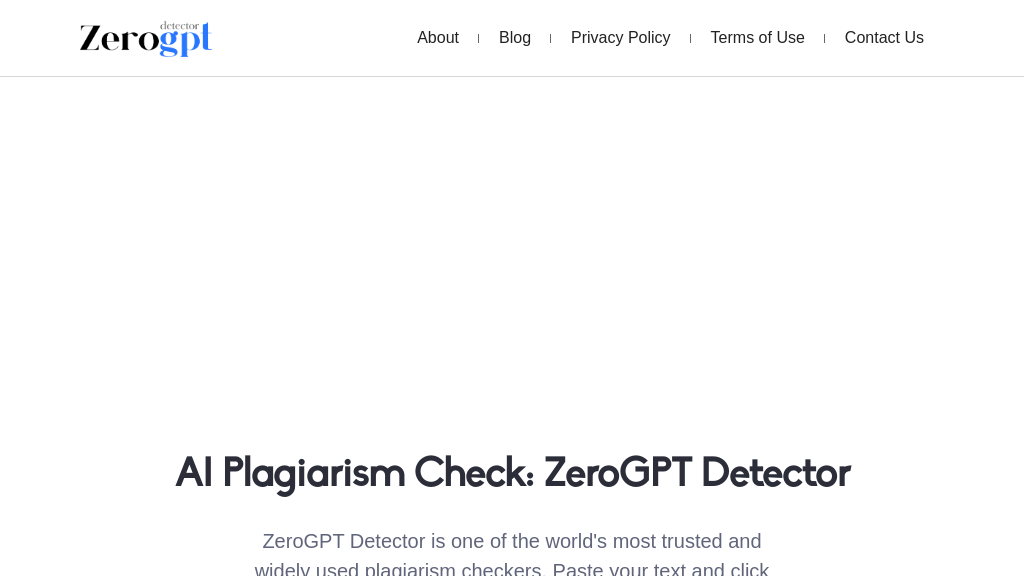 ZeroGPT Detector ZeroGPT Detector
